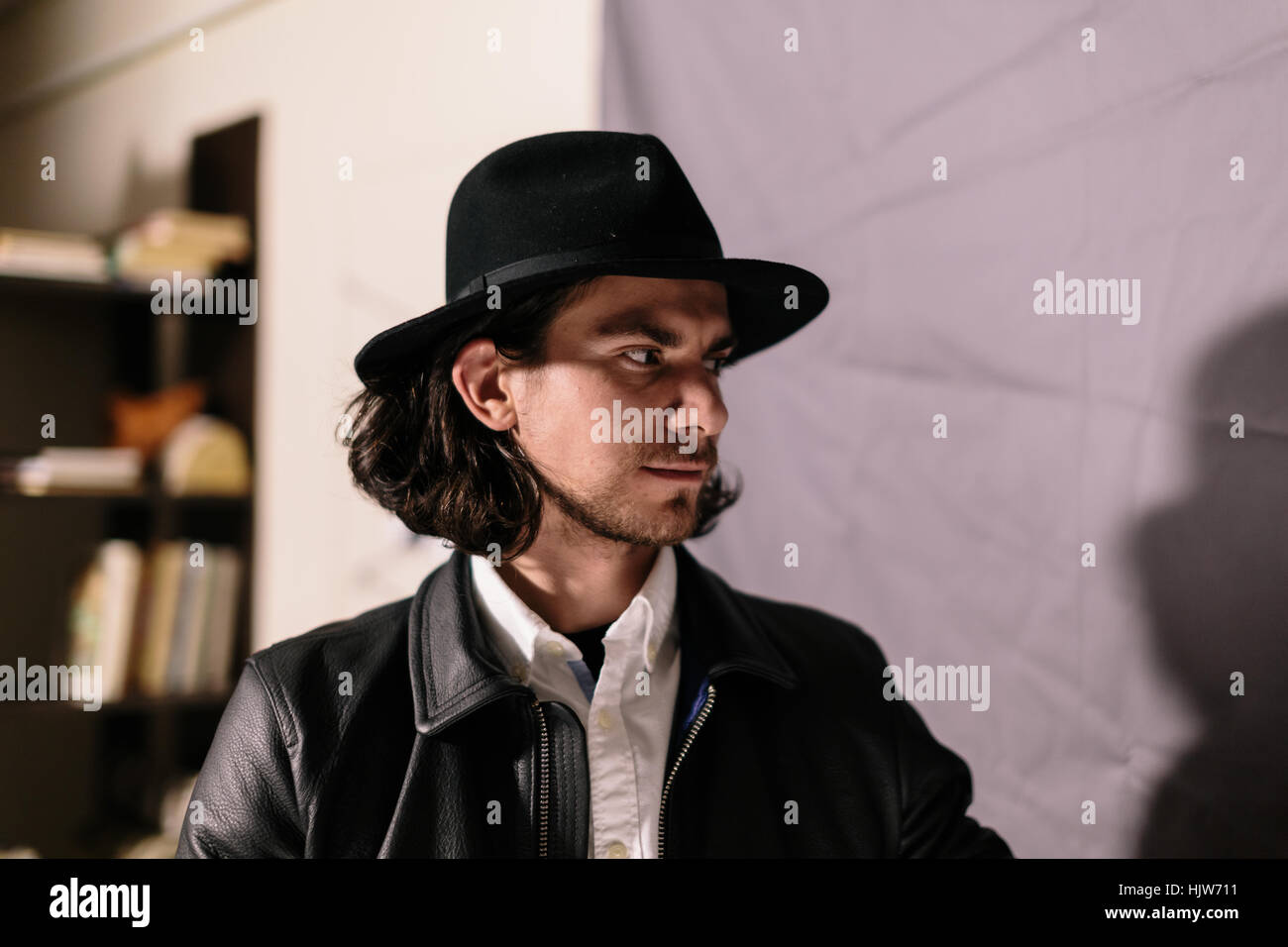 portrait of a detective Stock Photo - Alamy
