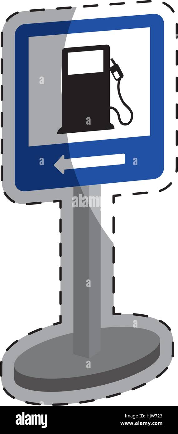 gas pump station gasoline or oil industry related icons image vector ...