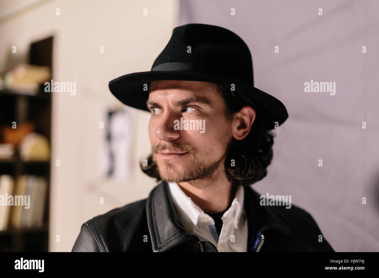 portrait of a detective Stock Photo - Alamy