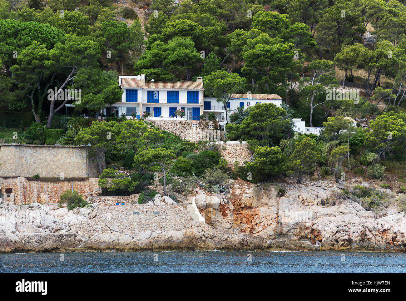 Beautiful luxury house on the hills Stock Photo - Alamy