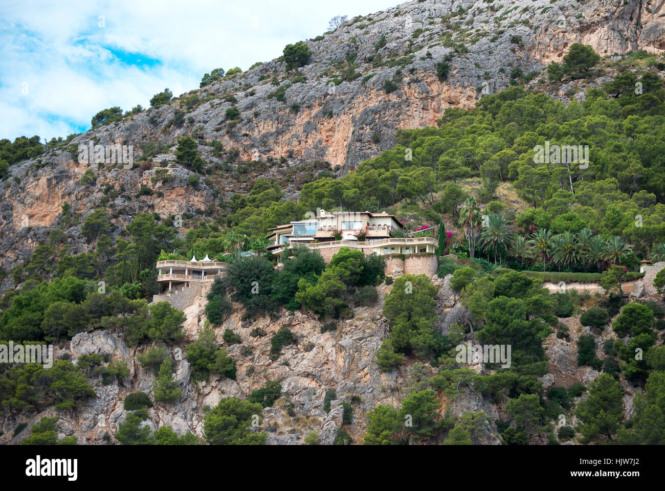 Beautiful luxury house on the hills Stock Photo - Alamy