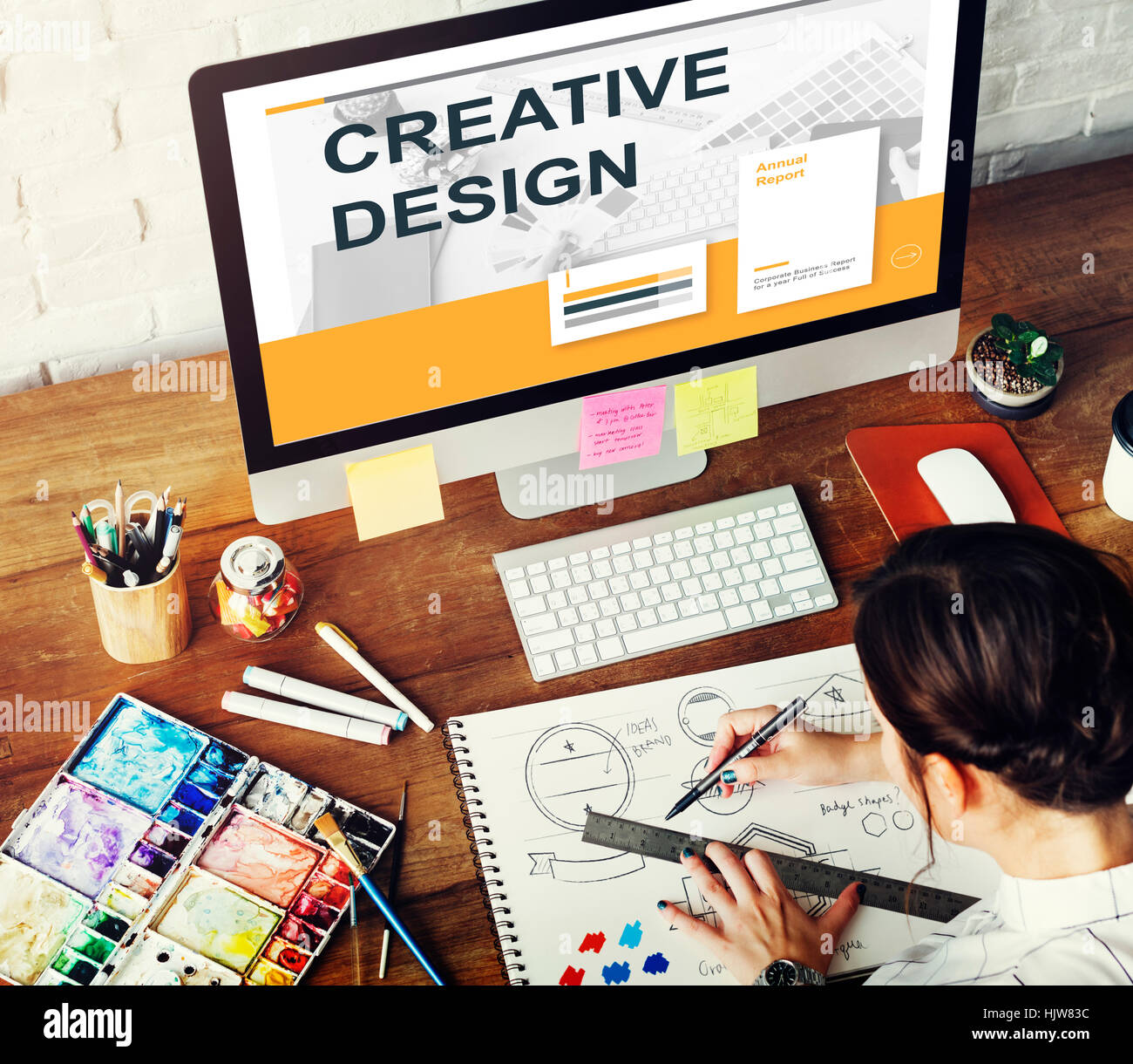 Creative Thinking Process Design Graphic Concept Stock Photo - Alamy