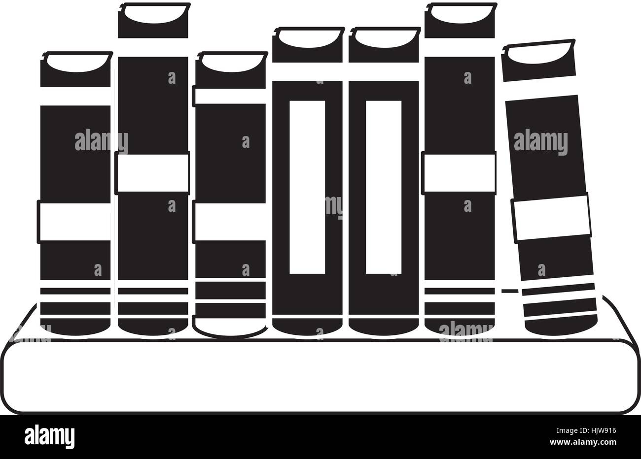 book icon image black and white vector illustration design Stock Vector ...