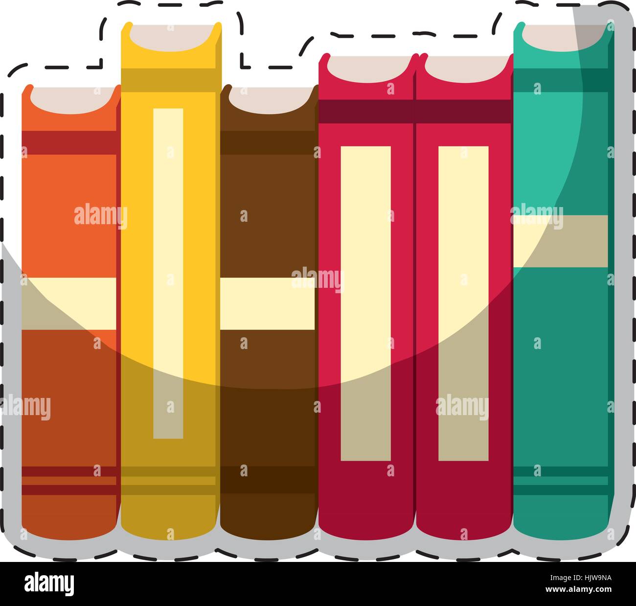 book icon image sticker vector illustration design Stock Vector Image ...
