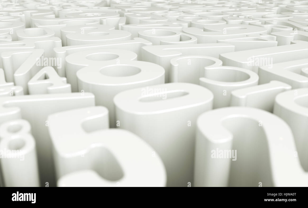 Three dimensional numbers hi-res stock photography and images - Alamy