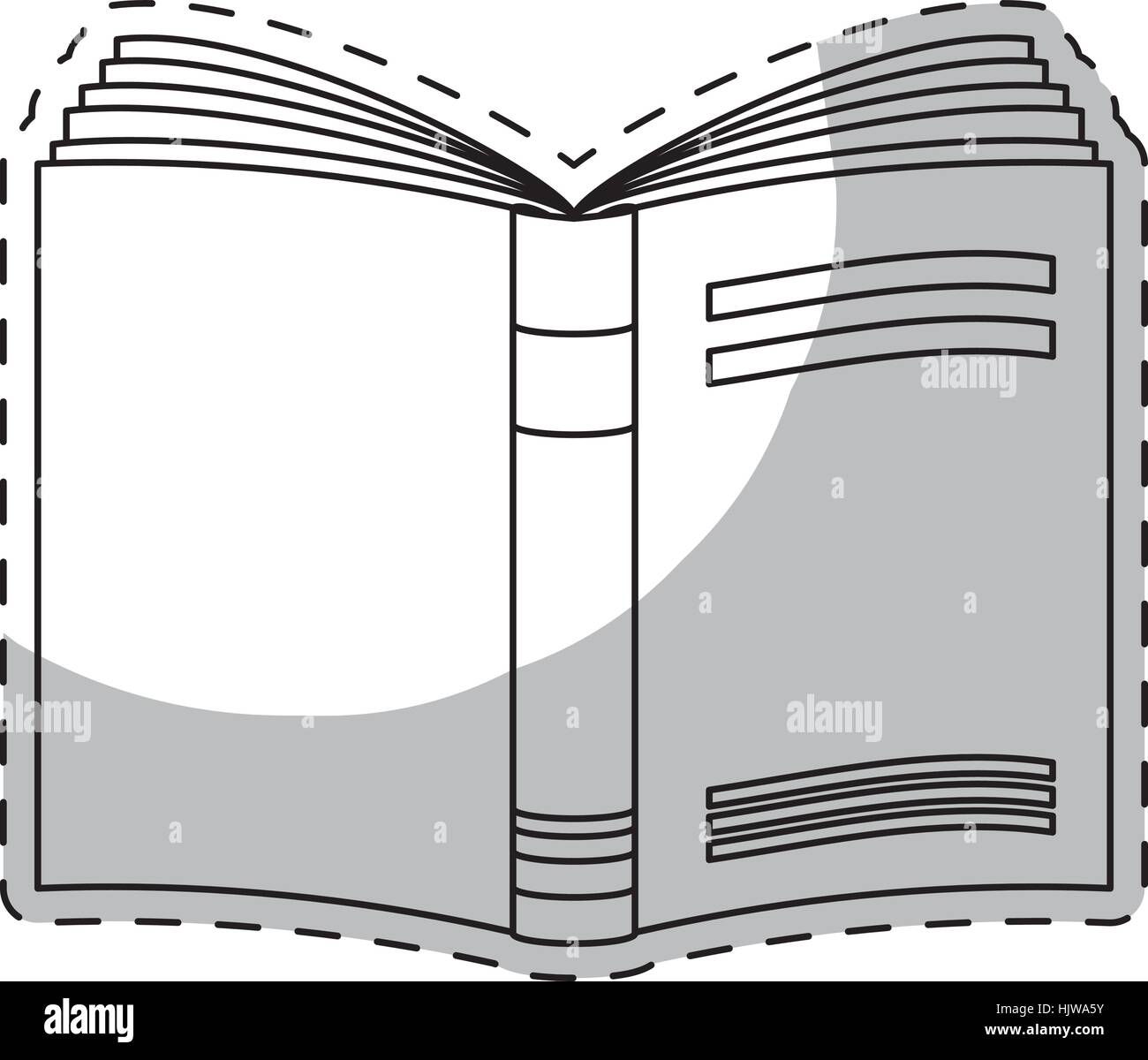 book icon image sticker vector illustration design Stock Vector Image ...