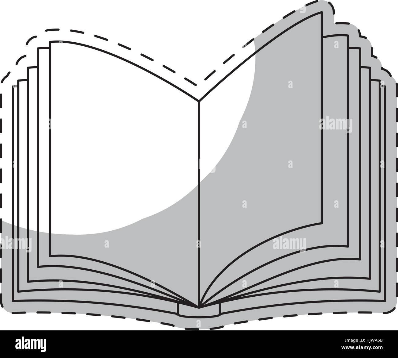 book icon image sticker vector illustration design Stock Vector Image ...
