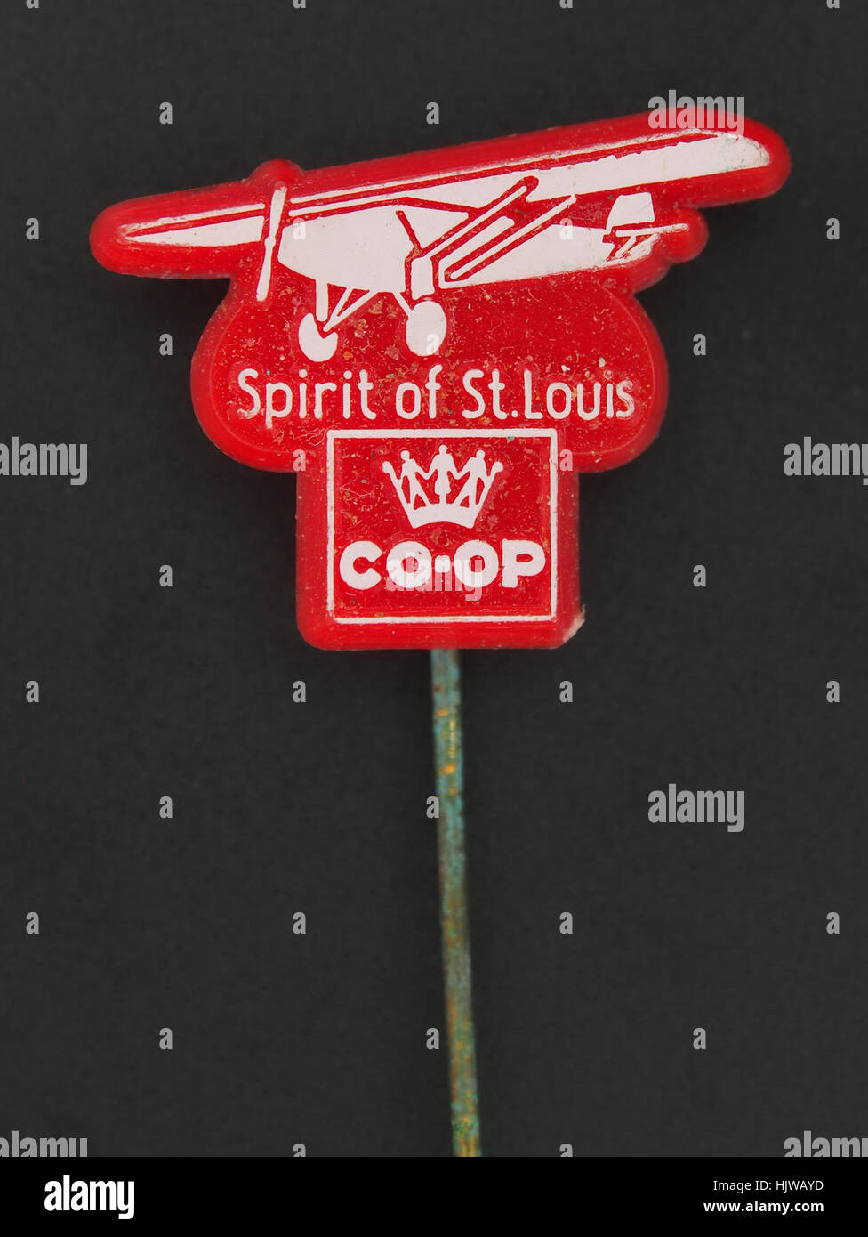 The 'Co-Op Spirit of St Louis' advertising pin celebrates the iconic ...