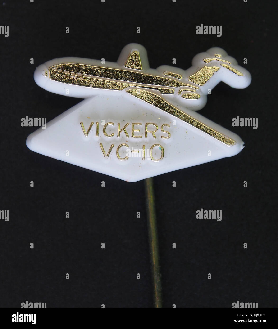 The Vickers VC10, an iconic British airliner, is commemorated with a ...