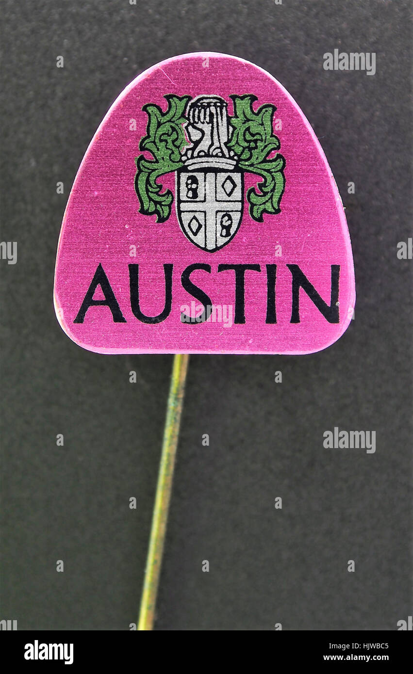 The Austin speldje is a vintage advertising pin representing the Austin ...