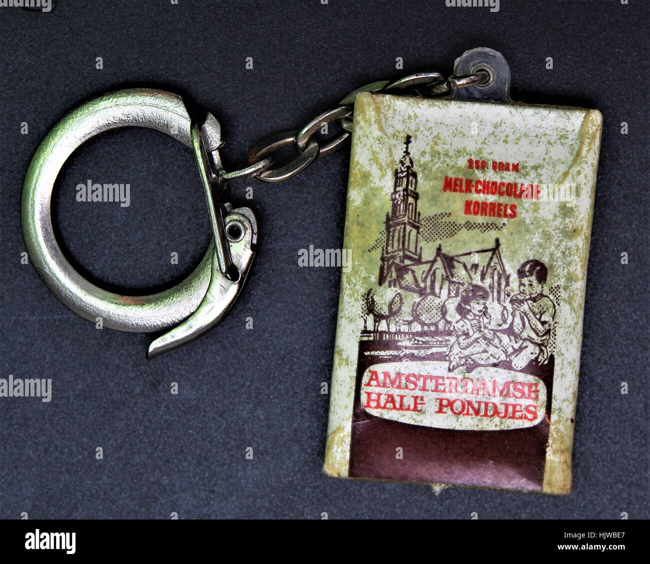 Amsterdamse Half Pondjes, a traditional Dutch keychain featuring the ...