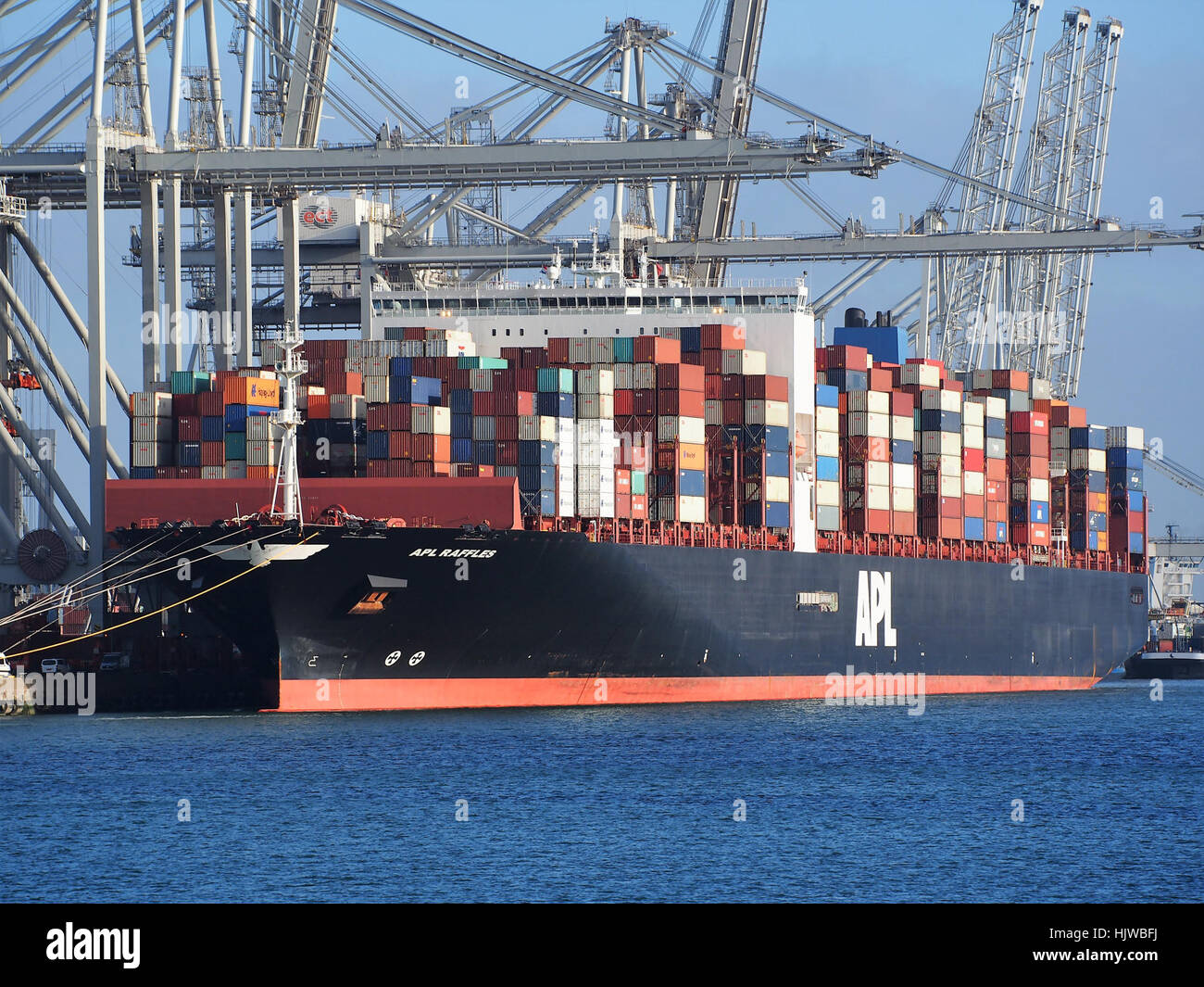 APL Raffles (ship, 2013) IMO 9631979 Callsign 9V5388 Amazonehaven Stock ...