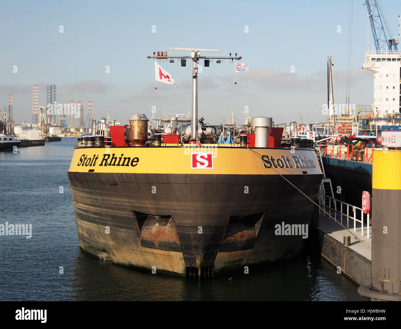 Stolt Rhine, a chemical tanker launched in 2011, operates in the ...