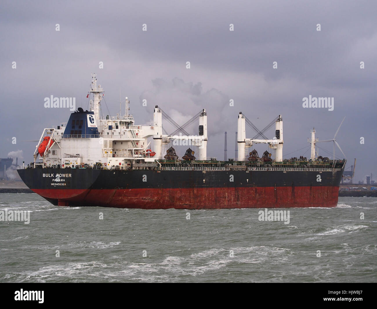 The Bulk Power vessel, built in 2010 with IMO 9456329, and callsign ...
