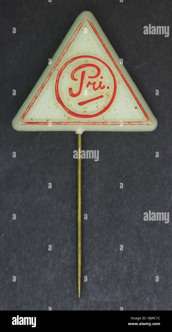 The Pri speldje is a vintage advertising pin from the Dutch company Pri ...