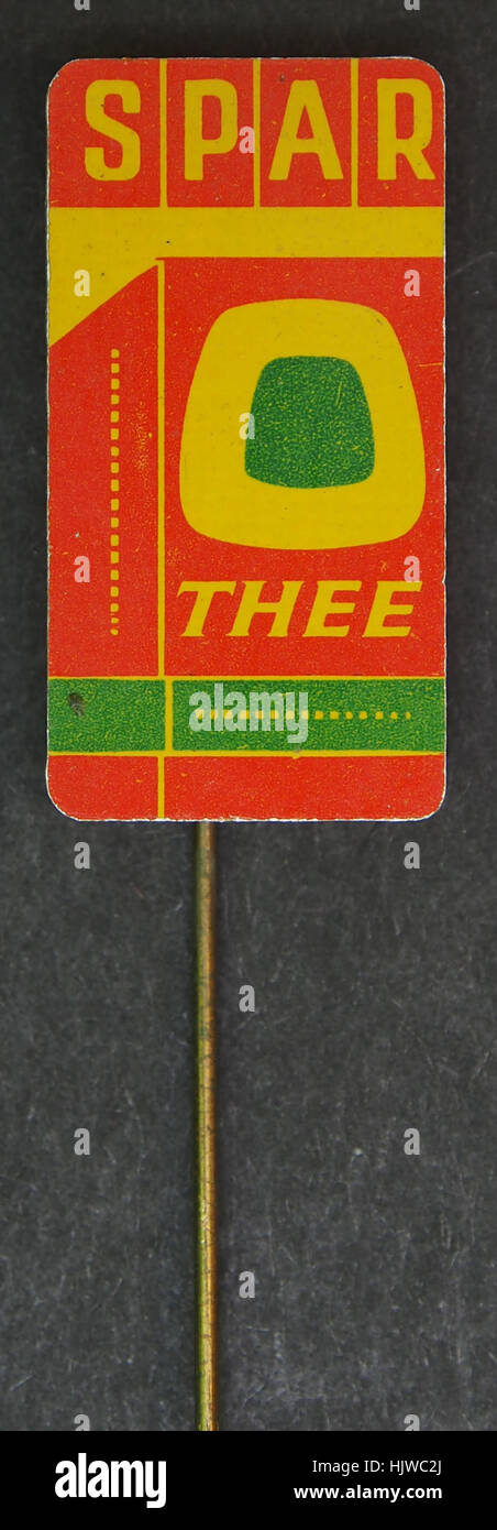 The SPAR thee (tea) advertising pin is a collectible promotional item ...
