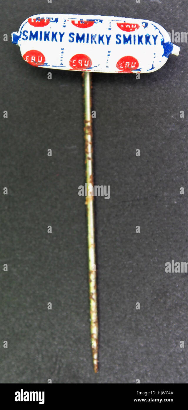 ERU Smikky advertising pin, a collectible promotional item from ERU, a ...