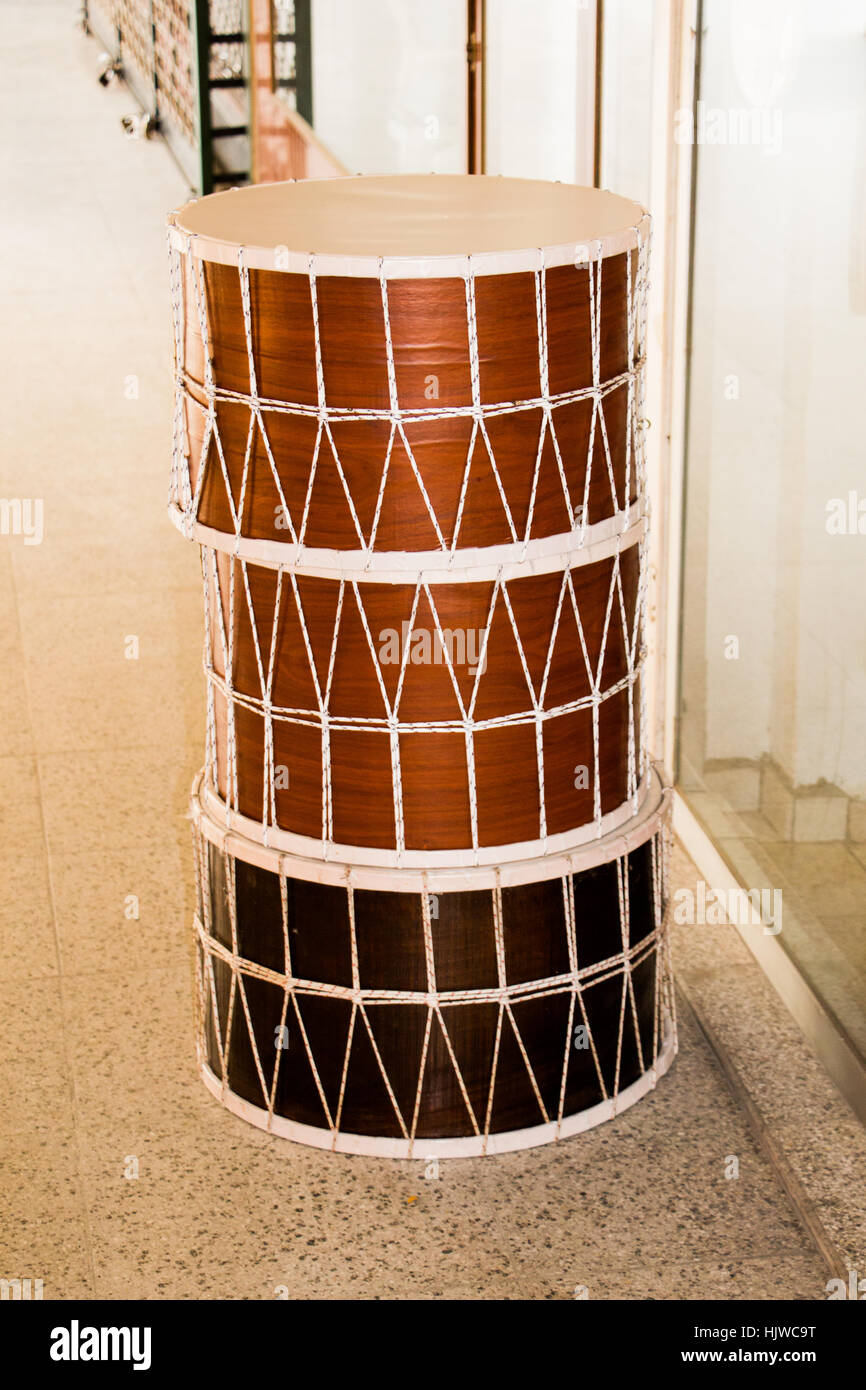 Traditional drums as an musical instrument in a market Stock Photo - Alamy