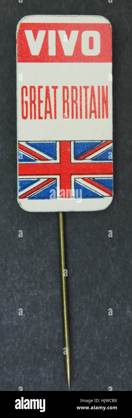 Advertising pin for Vivo Great Britain, a vintage collectible promoting ...