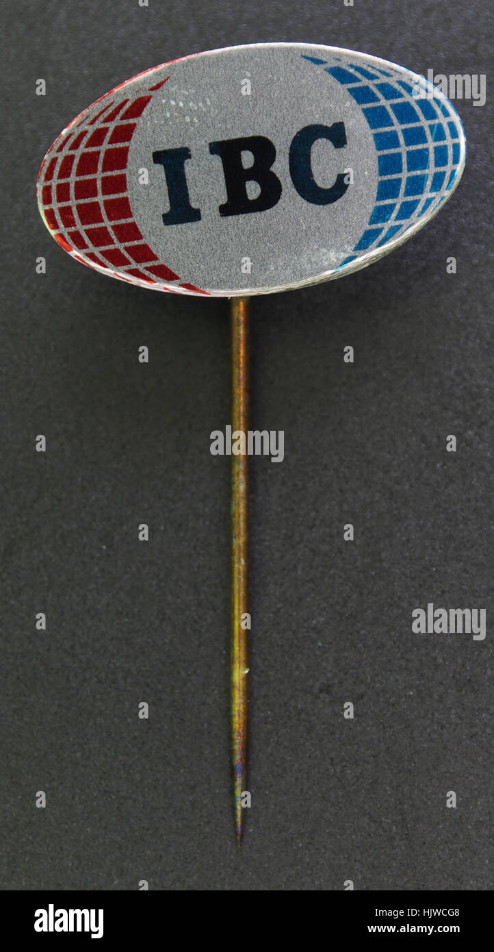 The IBC advertising pin represents the International Broadcasting ...