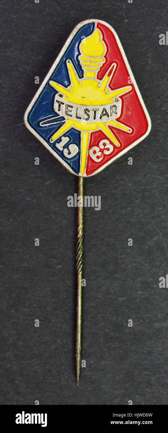 The Telstar 1963 Advertising Pin commemorates the launch of Telstar 1 ...