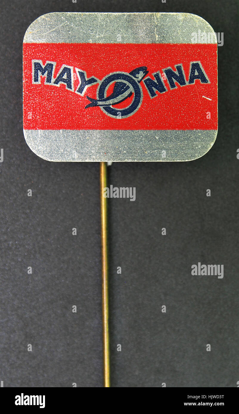 MayOnna Speldje, vintage advertising pin from MayOnna brand, collector ...