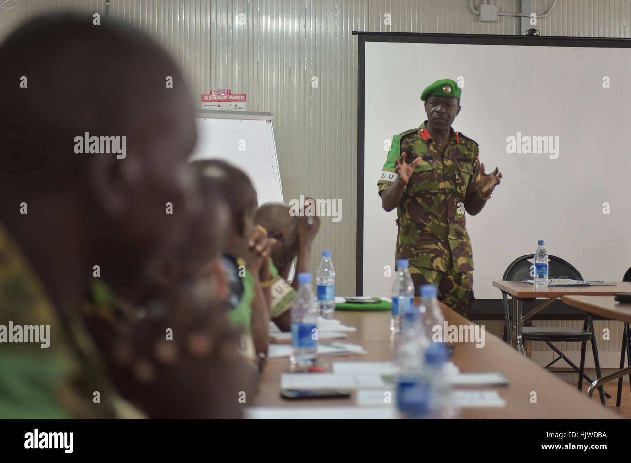 Col. Othieno Mutacho, AMISOM Chief of Operations, opens the Protection ...
