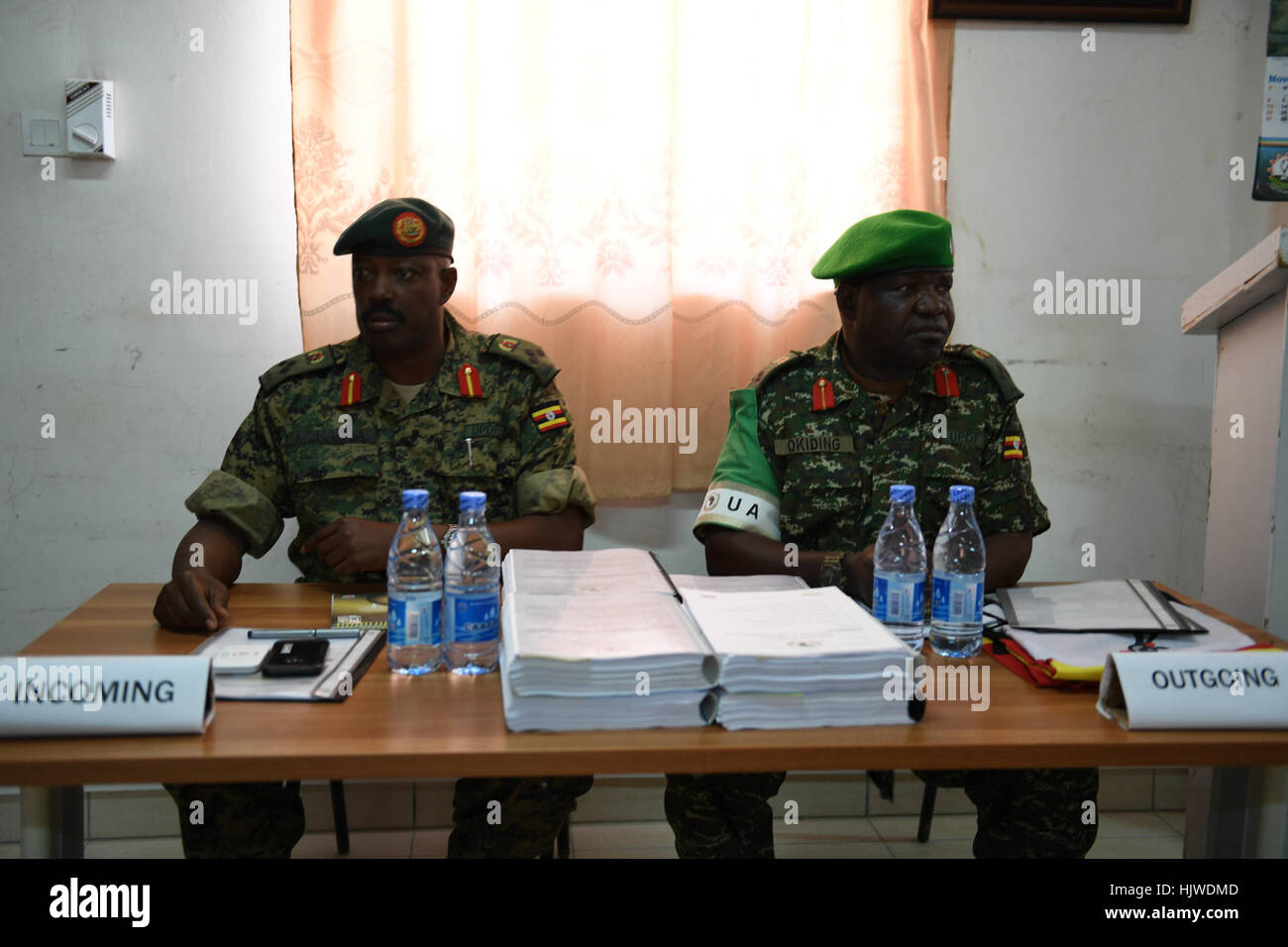 Brigadier Kayanja Muhanga (left) assumed command of the Ugandan ...
