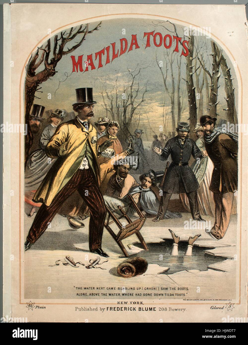 Sheet music cover image of the song 'Matilda Toots', with original ...