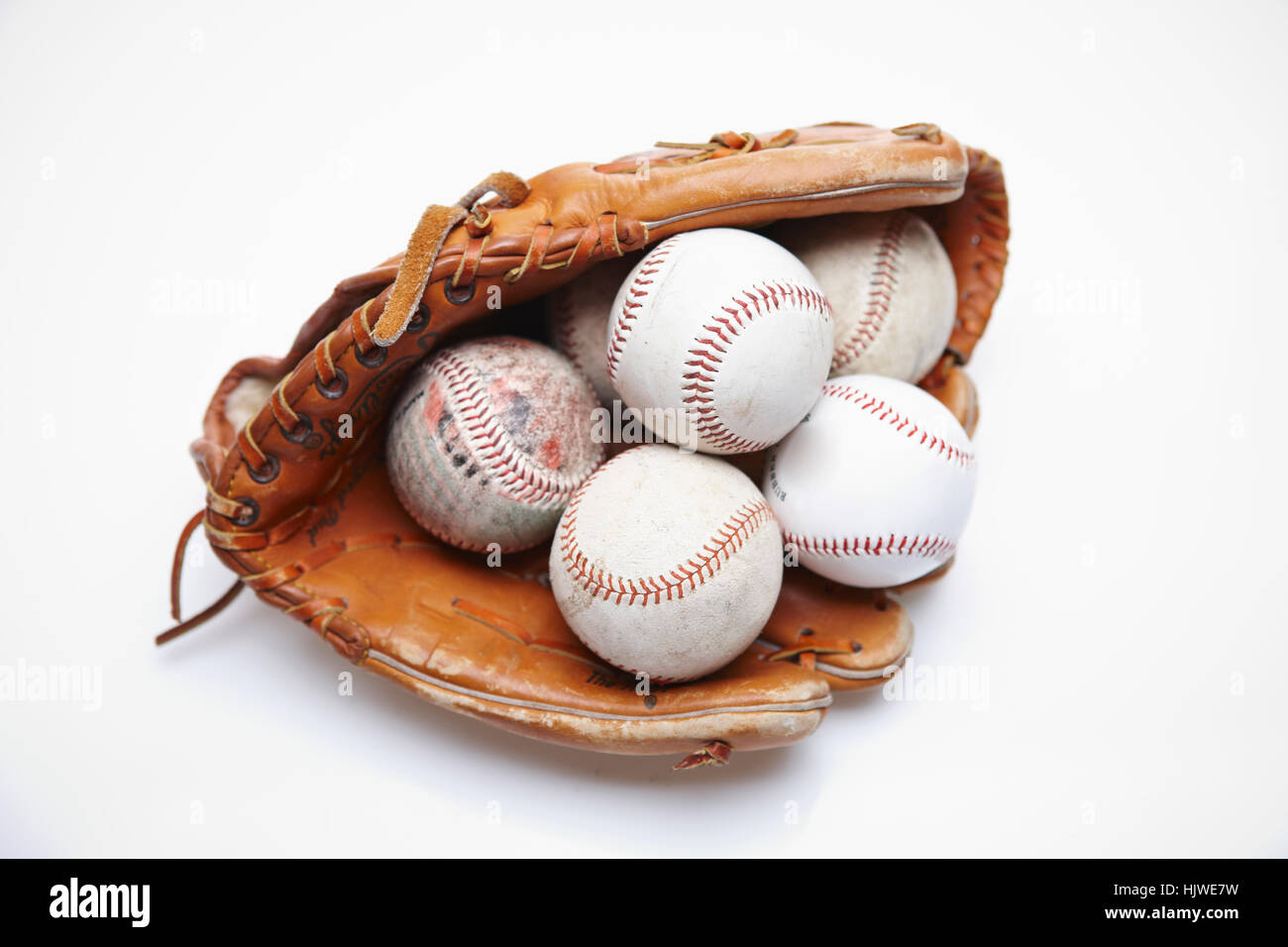 Baseball glove ball still life hi-res stock photography and images - Alamy