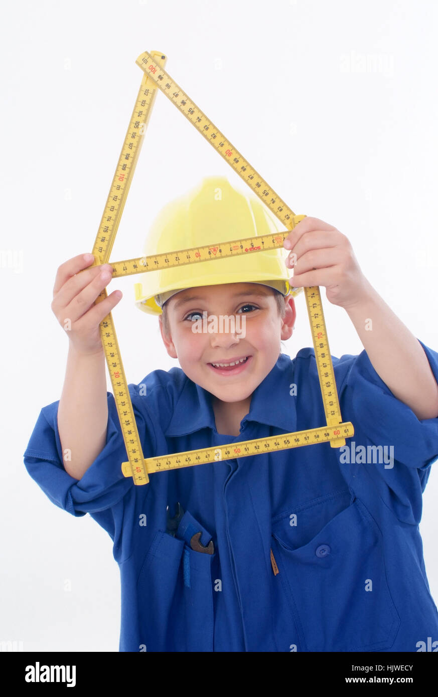 Little boy as construction worker Stock Photo - Alamy