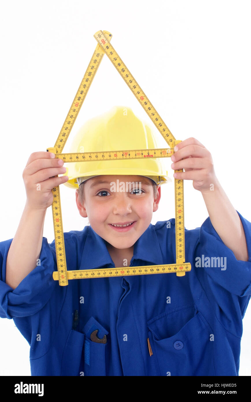 Little boy as construction worker Stock Photo - Alamy