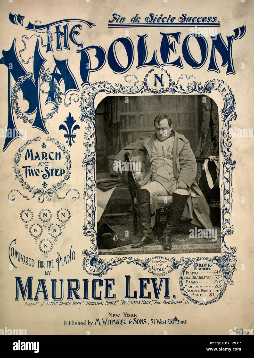 Sheet music cover image of the song 'The Napoleon March and Two-Step ...