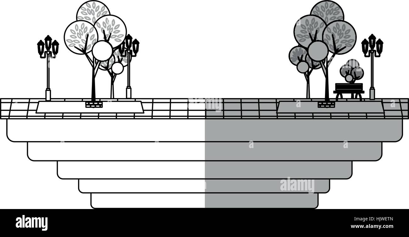 park with trees Stock Vector Image & Art - Alamy