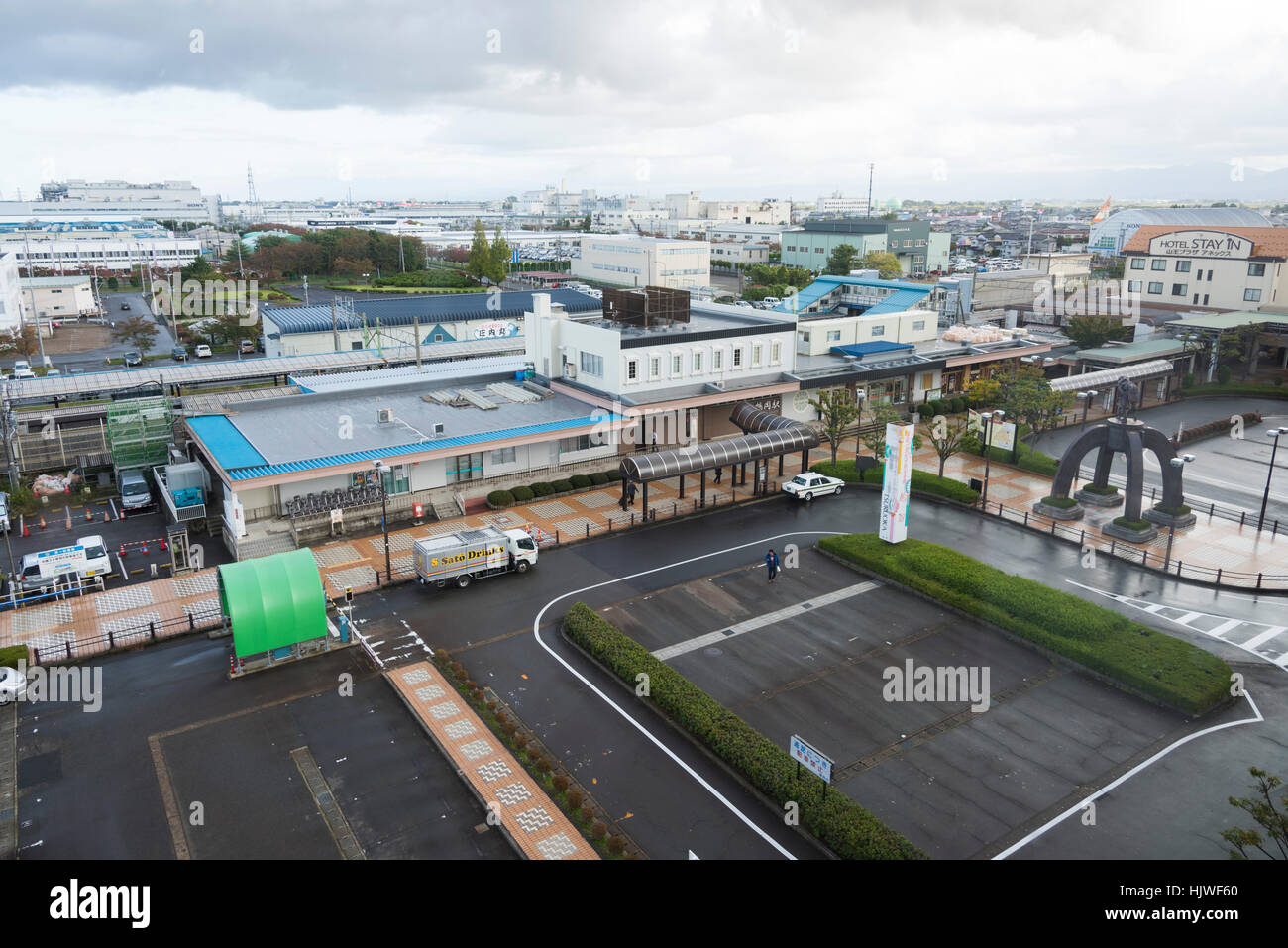 Tsuruoka Station, Tsuruoka City, Yamagata Prefecture, Japan Stock Photo ...