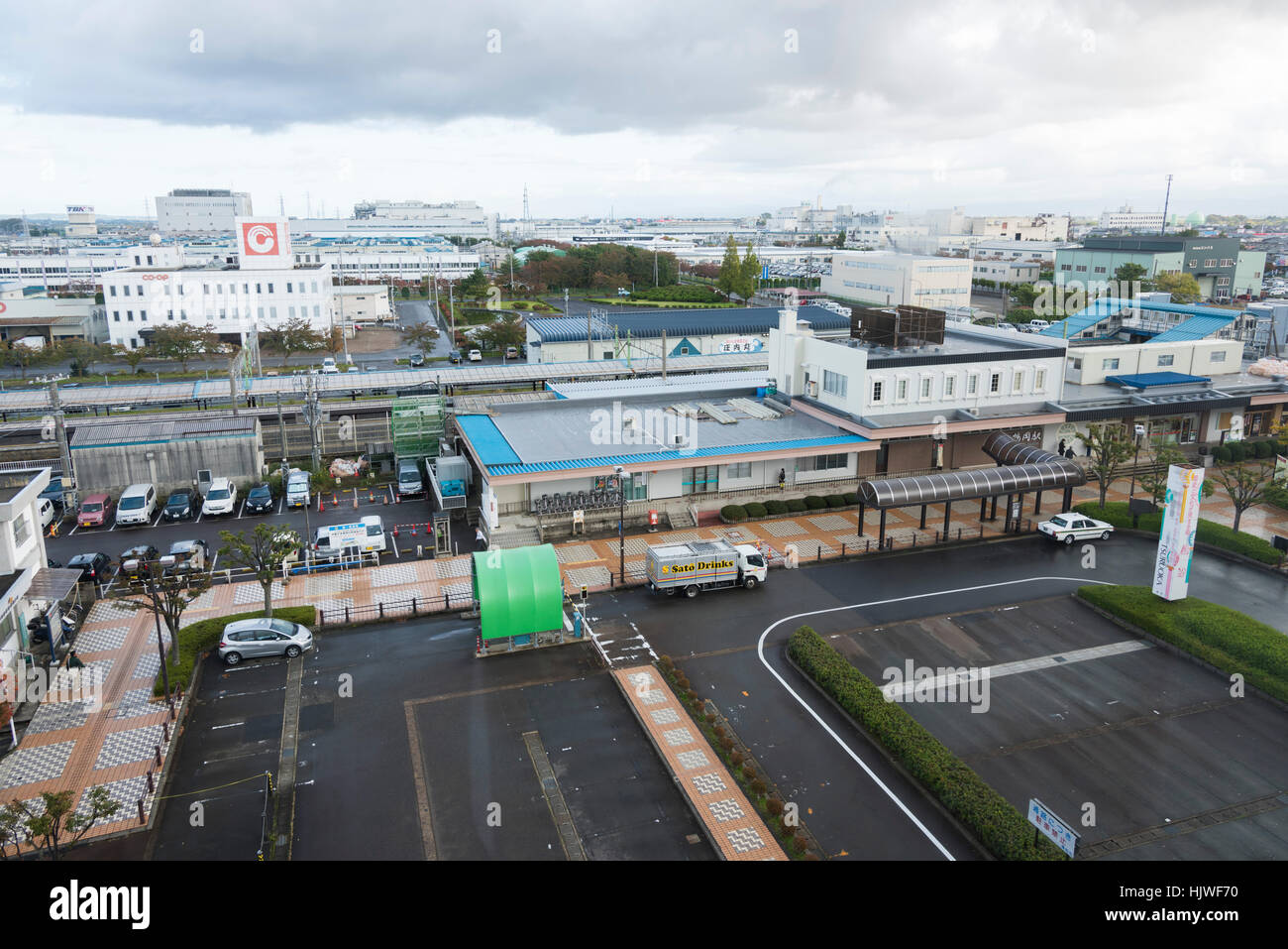 Tsuruoka Station, Tsuruoka City, Yamagata Prefecture, Japan Stock Photo ...