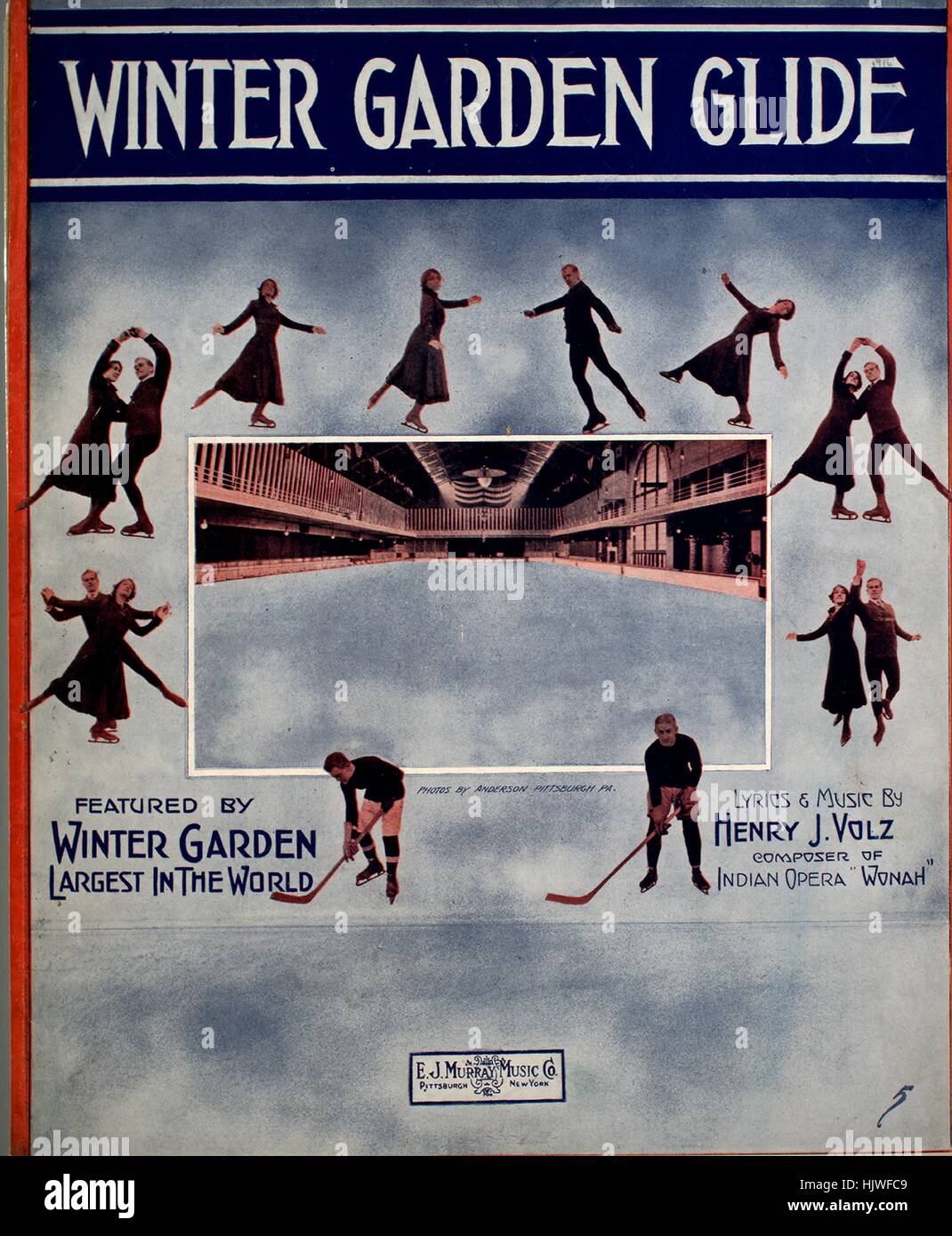 Sheet music cover image of the song 'Winter Garden Glide', with ...