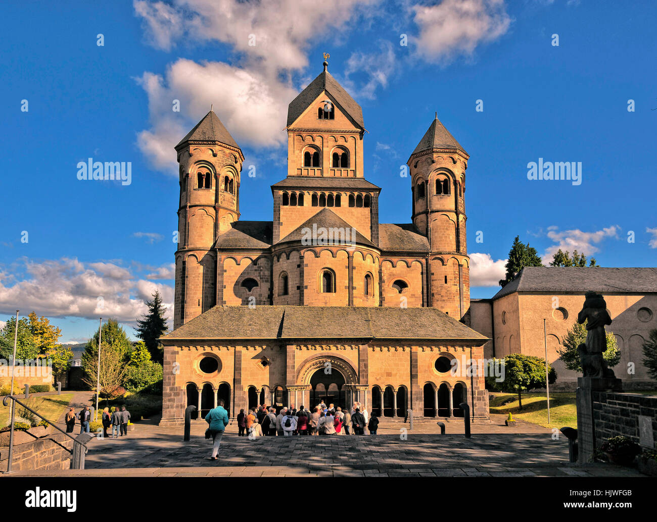Maria Laach abbey, monastery church, medieval monastery, Glees, Eifel ...