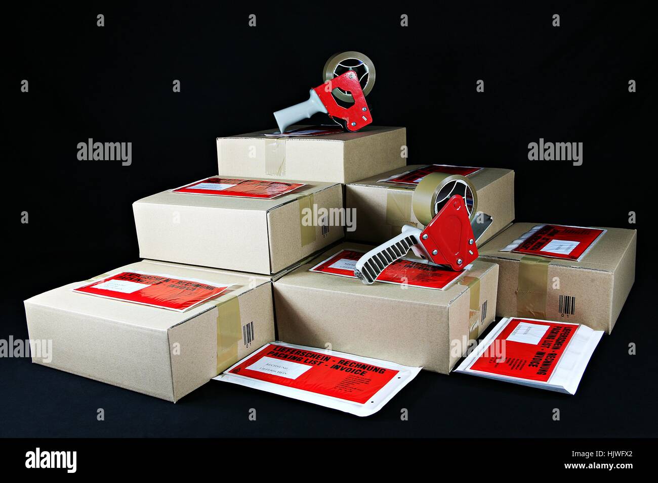 Delivery of letters and parcels hi-res stock photography and images - Alamy