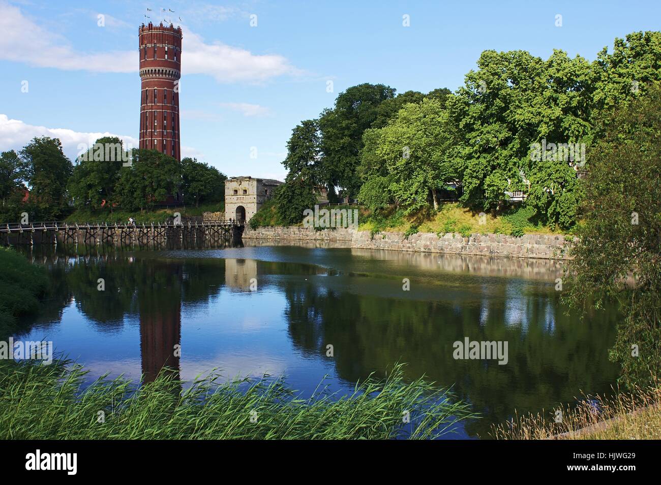 tower, tree, trees, sweden, outdoor, scandinavia, water, tower, tree ...