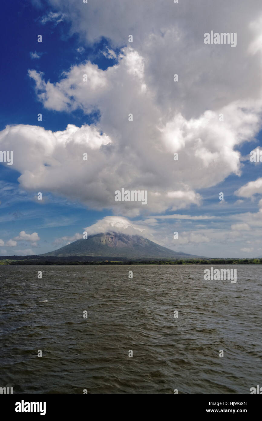 latin america, lava, nicaragua, vulcan, volcano, isle, island, blue ...