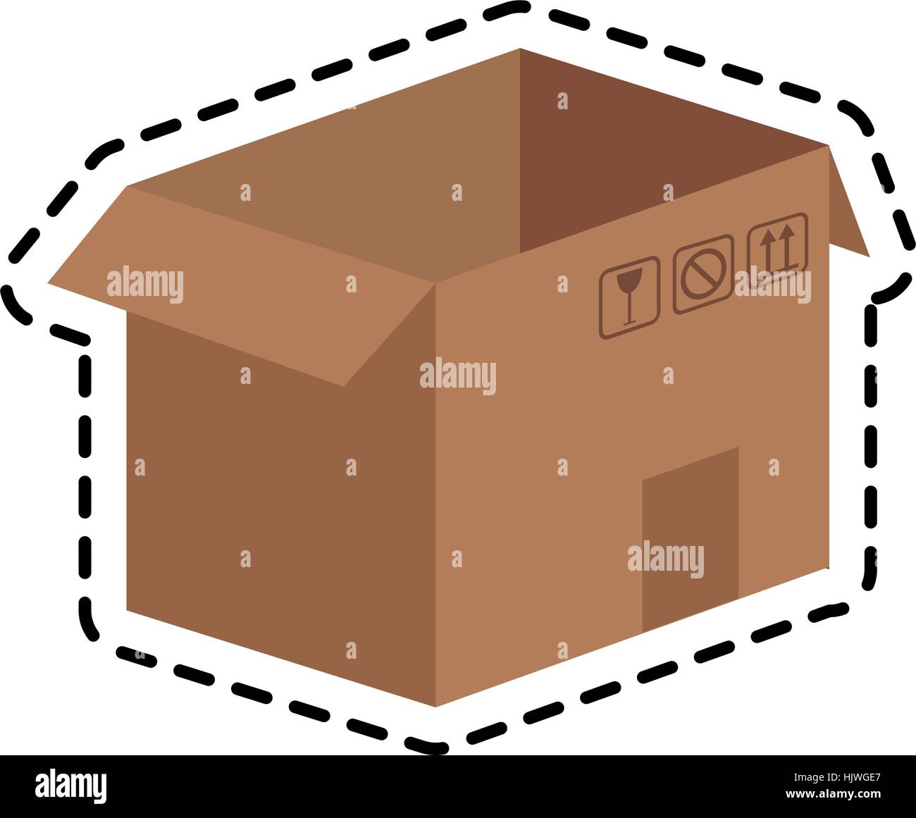 carton box icon Stock Vector Image & Art - Alamy