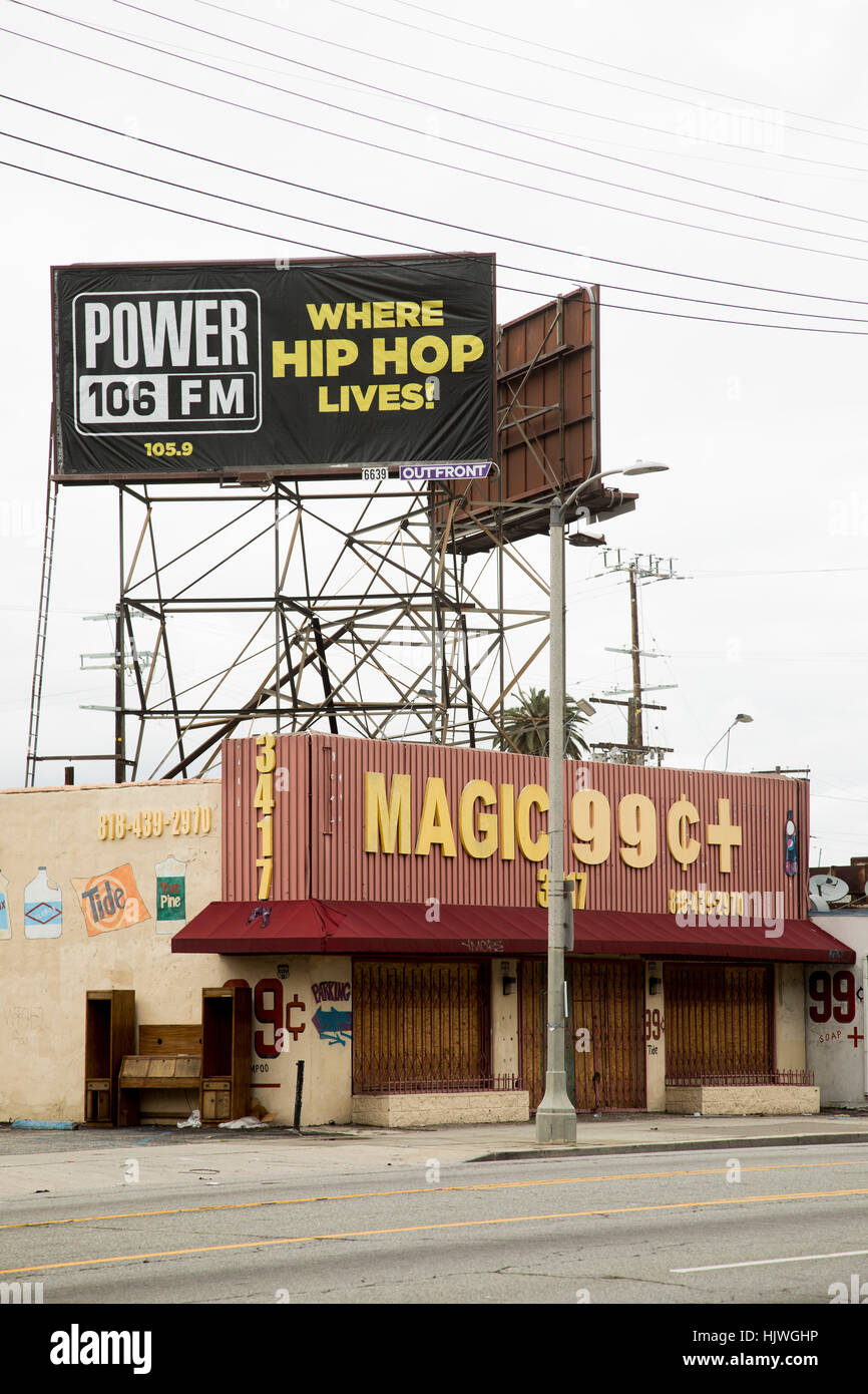 Crenshaw Boulevard, South Los Angeles, Los Angeles, California, USA ...
