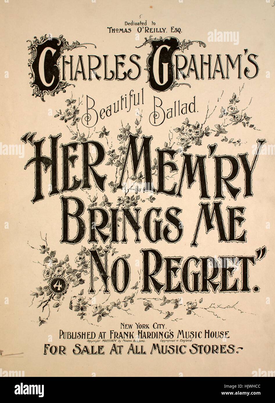 Sheet music cover image of the song 'Charles Graham's Beautiful Ballad ...
