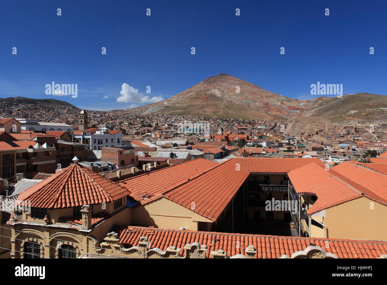 church, south america, andes, bolivia, church, city, town, square ...