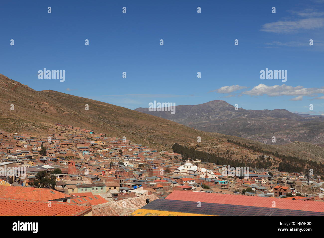 church, south america, andes, bolivia, church, city, town, square ...
