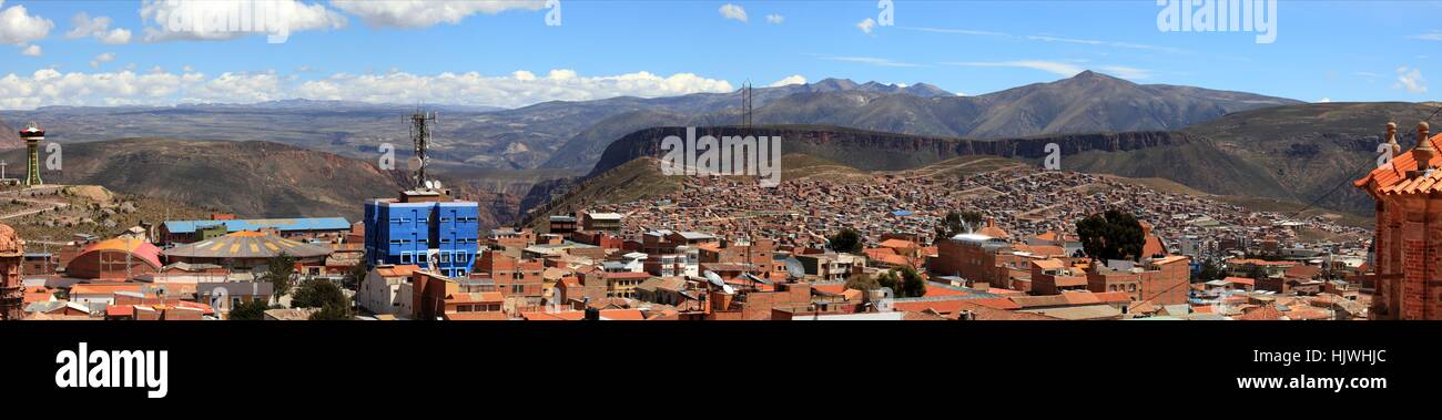 church, south america, andes, bolivia, church, city, town, square ...