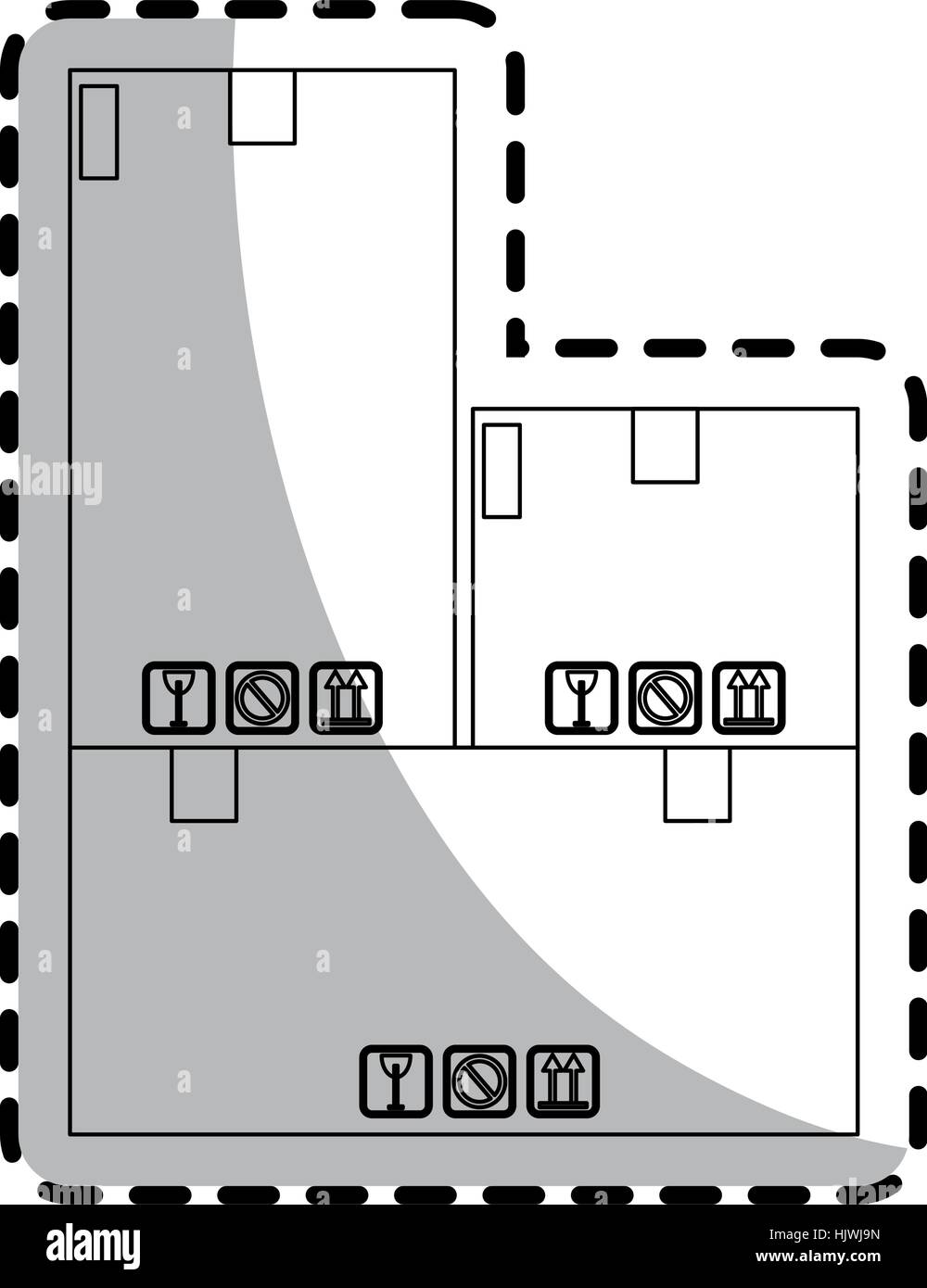 carton box icon Stock Vector Image & Art - Alamy