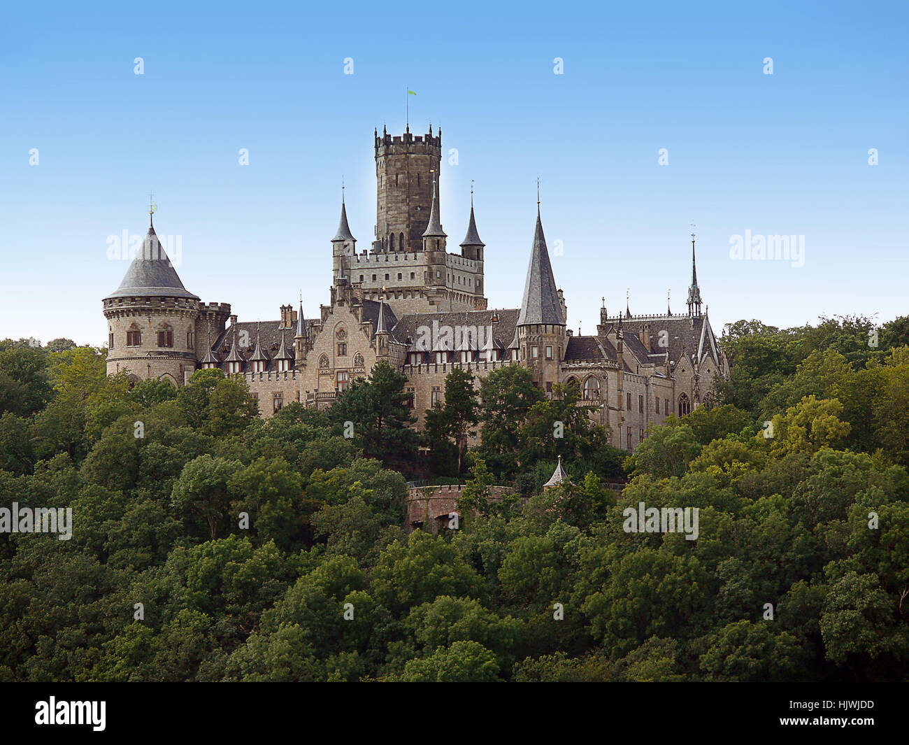 magnificent building, chateau, castle, style of construction ...