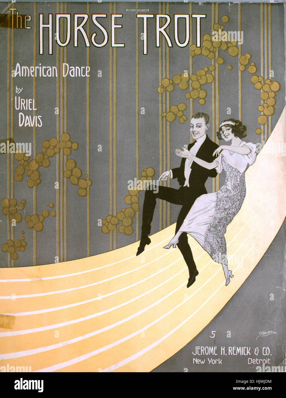 Sheet music cover image of the song 'The Horse Trot American Dance ...